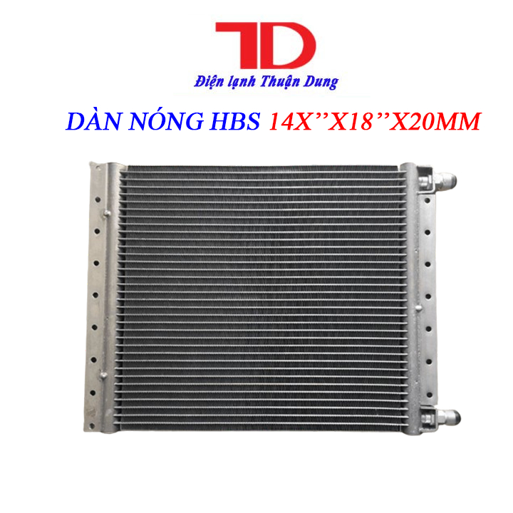 Dàn nóng hbs 14x18 inch 36x46 cm dày 20mm và dày 32mm dàn nóng điều hòa ô tô - TD Điện lạnh ...