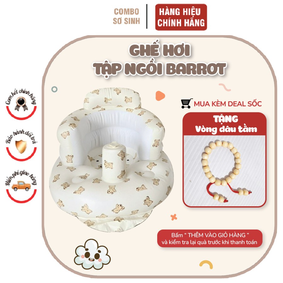 Ghế Hơi Tập Ngồi Cho Bé Bar Rot Có Hộp Ghế Ngồi Ăn Dặm Bơm Hơi Tự Động ...