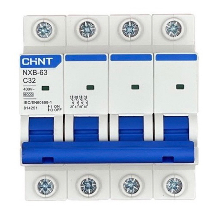 (Chint) Áp tô mát 4P Chint AC - Aptomat CHINT NXB-63 loại 4P63A, 4P32A dóng cắt 6kA | Shopee ...