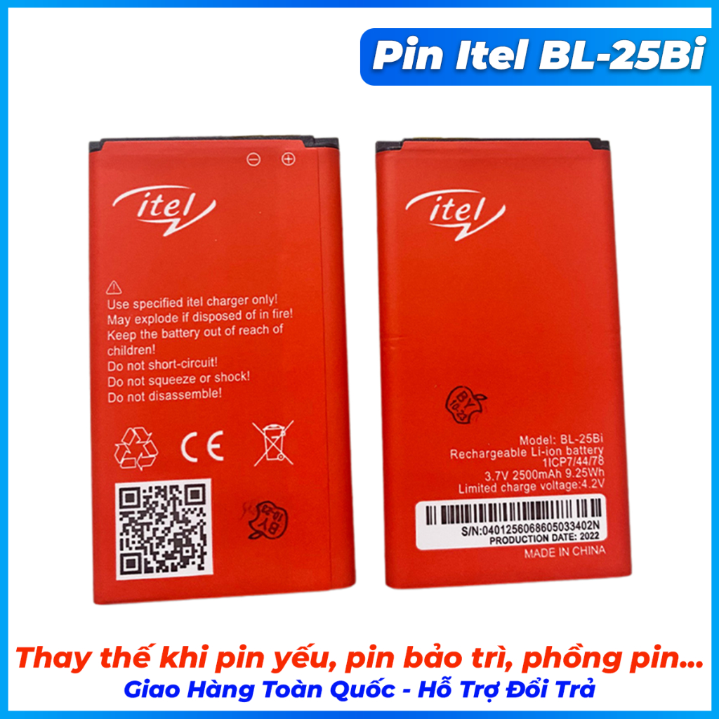 Pin Itel BL-25Bi pin mới chuẩn | Shopee Việt Nam