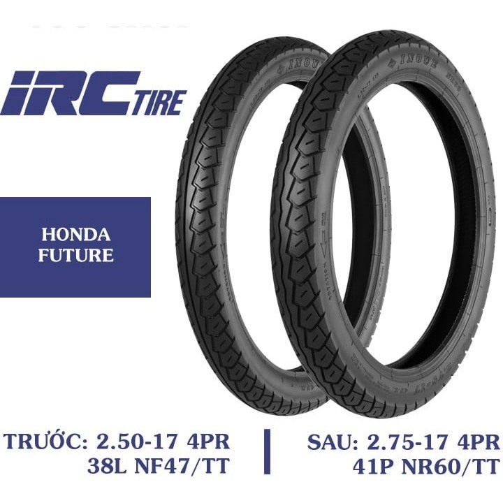 (IRC NF47 & NR60) Vỏ IRC xài ruột mã NF47 2.50/17 4PR 38L và NR60 2.75/17 4PR 41P cho Wave RSX ...
