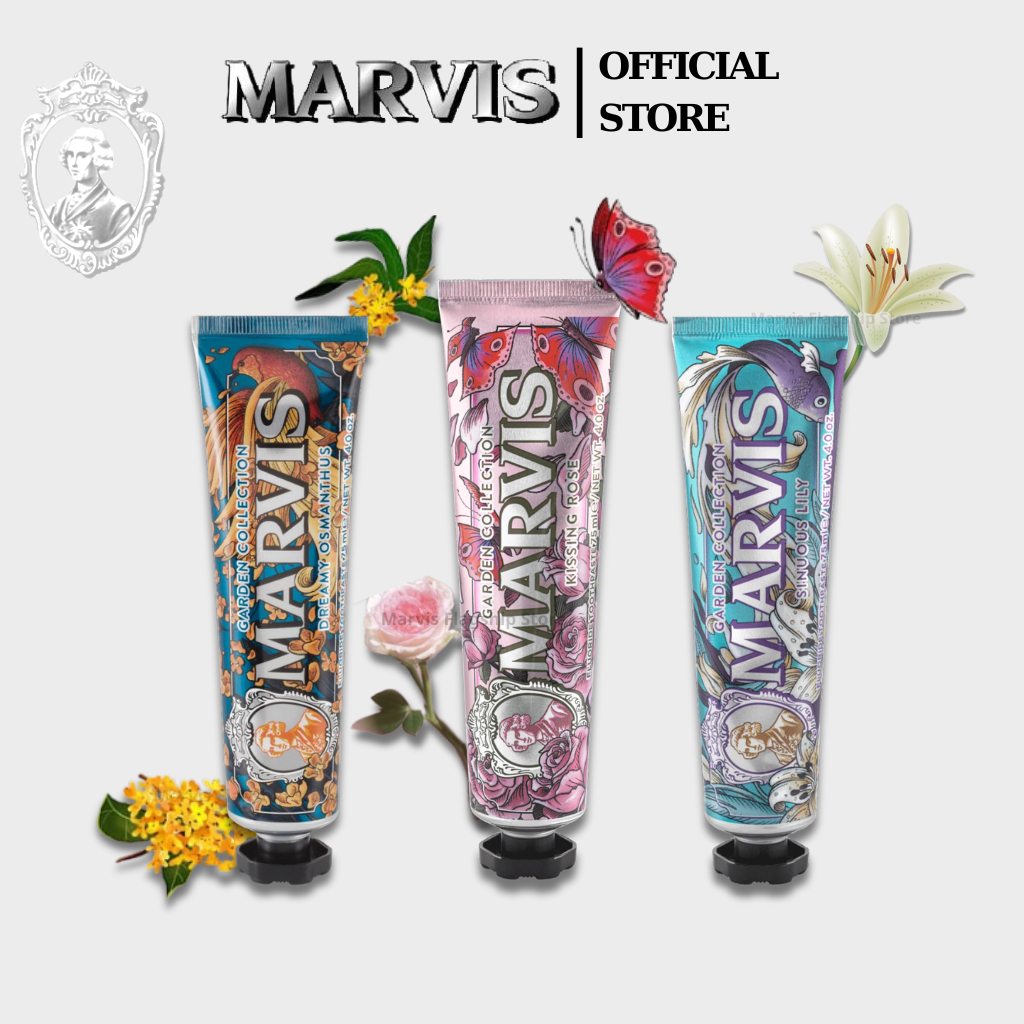 Kem Đánh Răng Marvis Limited Editions Kissing Rose, Sinuous Lily, Dreamy Osmanthus – MARVIS ...