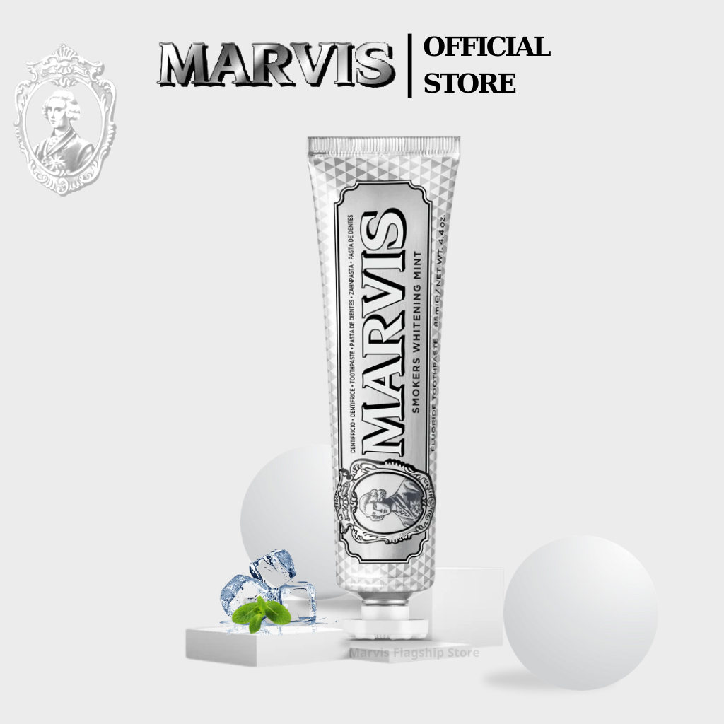 Kem Đánh Răng Marvis Smokers Whitening Mint 85ml - MARVIS Chính Hãng | Shopee Việt Nam