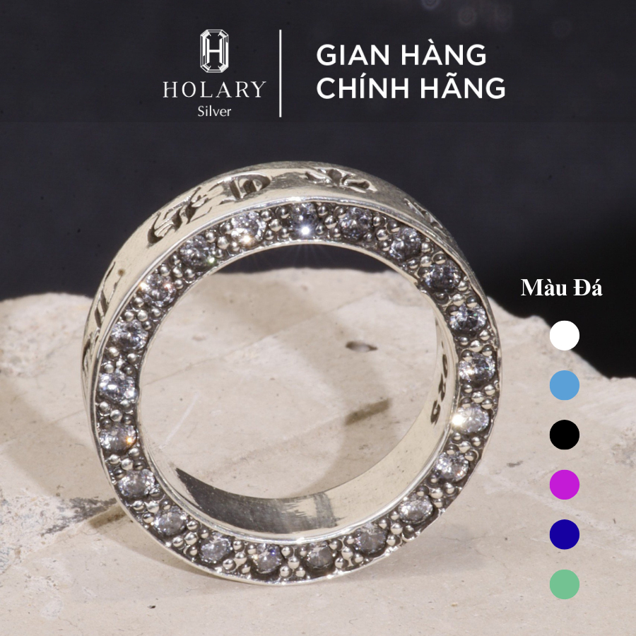 Nhẫn Bạc 925 Chrome Hearts - Forever (có đính đá) khắc chữ cá tính, chế ...