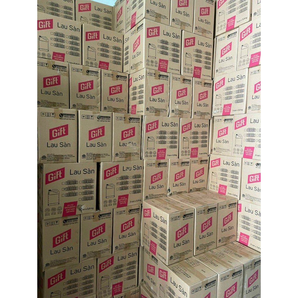 1 thùng/ 3 can nước lau sàn Gift 3.8kg (đủ hương) | Shopee Việt Nam