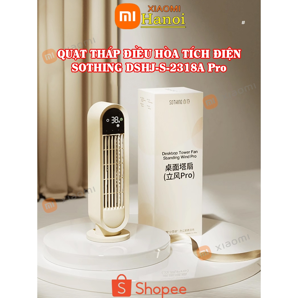 Quạt Tháp Điều Hòa Tích Điện Xiaomi Sothing DSHJ-S-2318A Pro - Quạt Tích Điện Mini Để Bàn Ít ...
