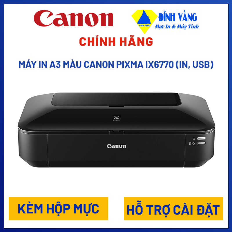 Máy in phun màu Canon Pixma IX 6770 (Kèm mực Chính hãng, In Phun Màu A3 ...