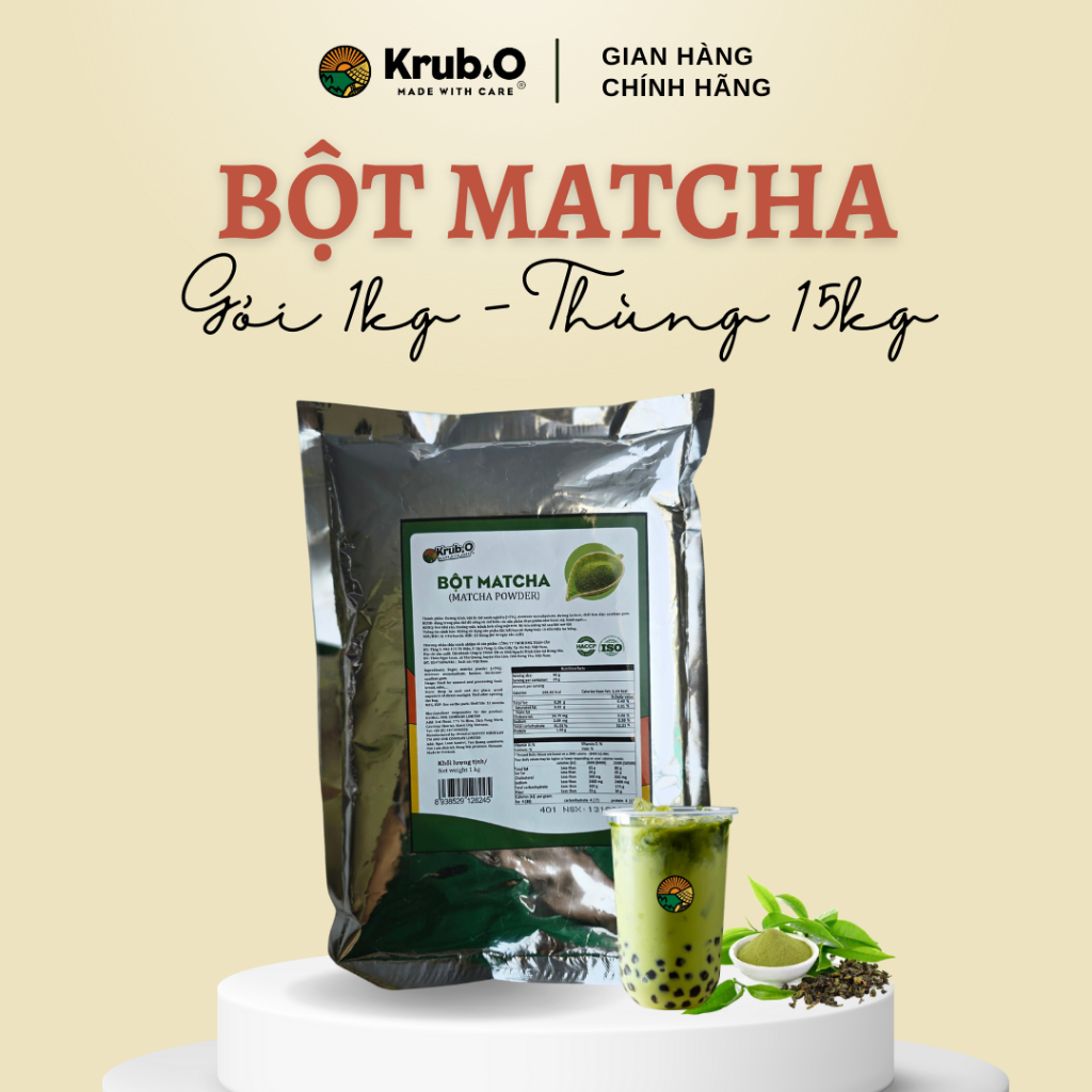 Bột Matcha Powder gói 1kg - Pha trà sữa ngon, matcha đá xay đậm vị ...