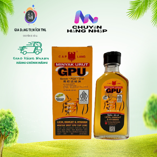 Dầu Gừng Xoa Bóp GPU Liniment Oil 60ml - Giảm Đau Cơ Thể, Hỗ Trợ Lưu ...