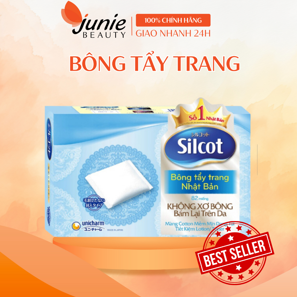 Bông trang điểm (bông tẩy trang) Silcot 82 miếng/hộp | Shopee Việt Nam