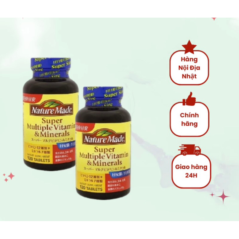 Viên Uống Bổ Sung Vitamin Tổng Hợp Nature Made Super Multiple Vitamin ...