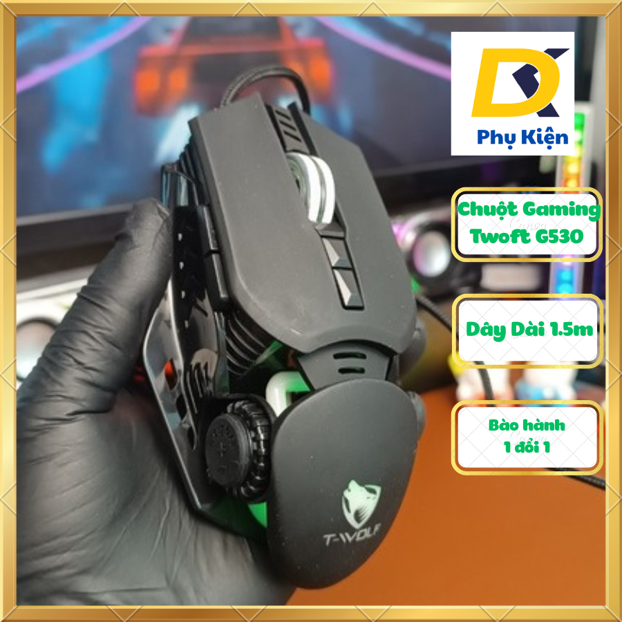 Chuột có dây gaming Twoft G530, Mouse có dây gaming chính hãng Twoft ...