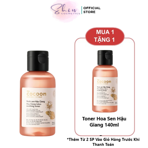 Toner Sen Hậu Giang Phục Hồi Đa Nhiệm Cho Da Rất Nhạy Cảm Cocoon 140ML ...