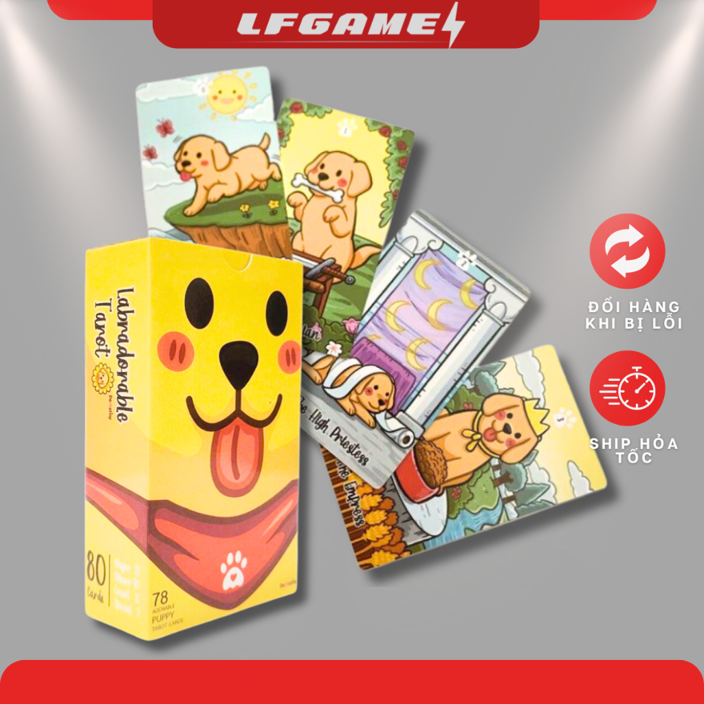 Bộ bài Dog LABRADORABLE bói bài tarot oracle [MUA 2 BỘ BẤT KÌ TẶNG ĐÁ ...