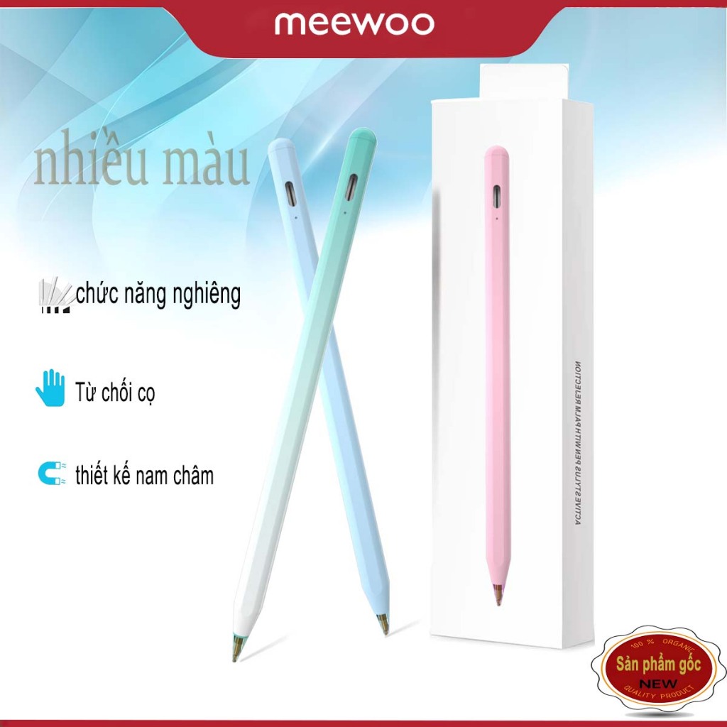 Meewoo Bút Cảm Ứng Cho Bluetooth iPad 9th Gen 8th 7th 6th Pro 11 12.9 ...