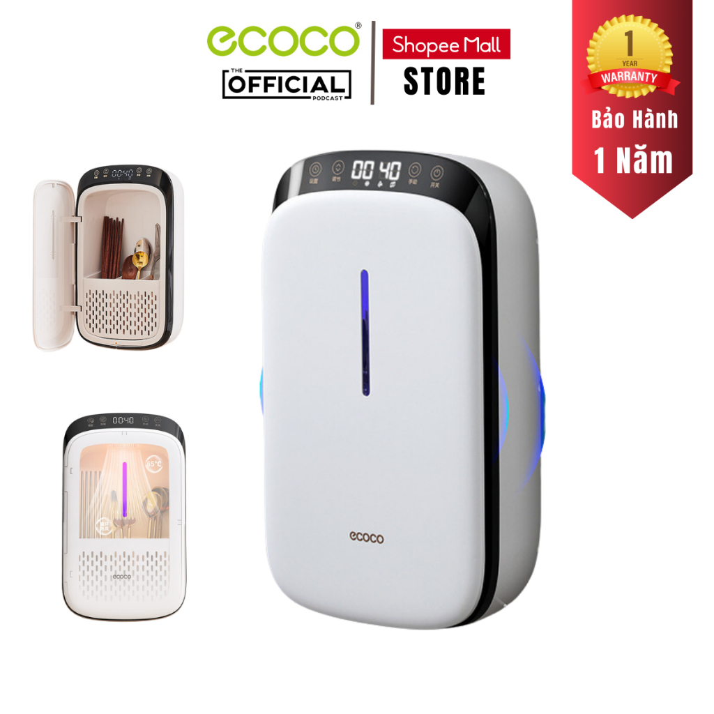 Máy Sấy Khử Khuẩn Đũa Thìa ECOCO Cao Cấp Tránh Ẩm Mốc, Hộp Sấy Đũa Khử Trùng Bằng Tia UV Tiêu ...
