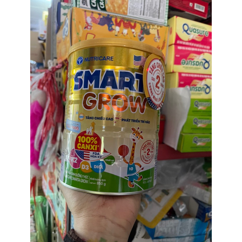 Sữa bột Smarta grow 2+ lon 850g phát triển chiều cao, não bộ- có ship ...