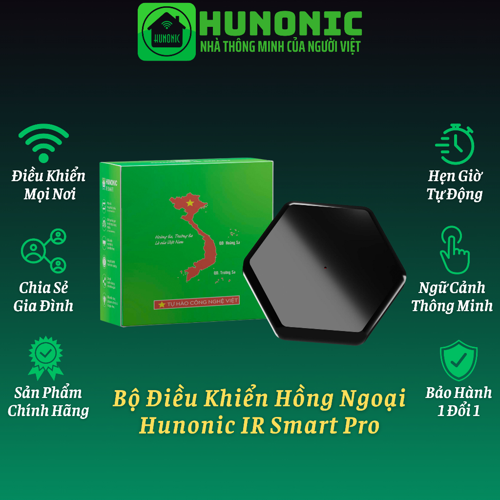Bộ Điều Khiển Hồng Ngoại Hunonic Ir Smart Pro- Điều Khiển Điều Hòa ...