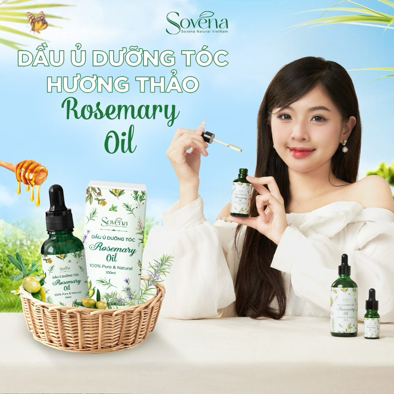 Dầu ủ dưỡng tóc kích thích mọc tóc hương thảo Rosemary Oil Sovena ...