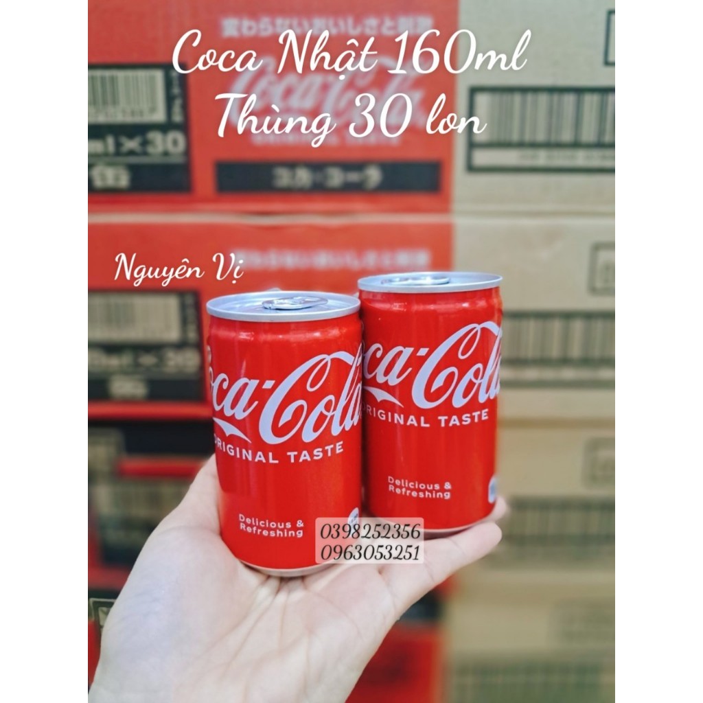 Nước Ngọt Coca Nhật Mini 160ml ( Thùng 30 lon) | Shopee Việt Nam
