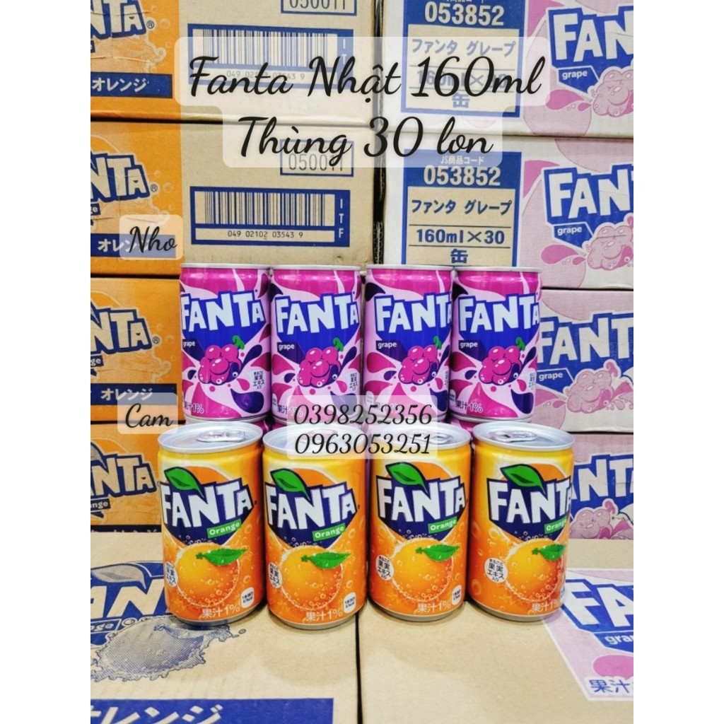 Nước Ngọt Fanta Nhật 160ml ( Thùng 30 lon) | Shopee Việt Nam
