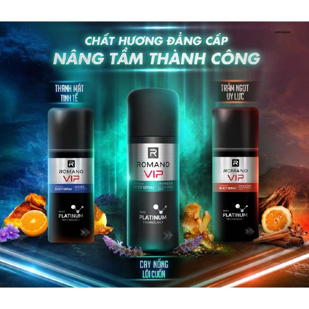 VIP Romano - Xịt ngăn mùi toàn thân romano Vip 150ml | Shopee Việt Nam