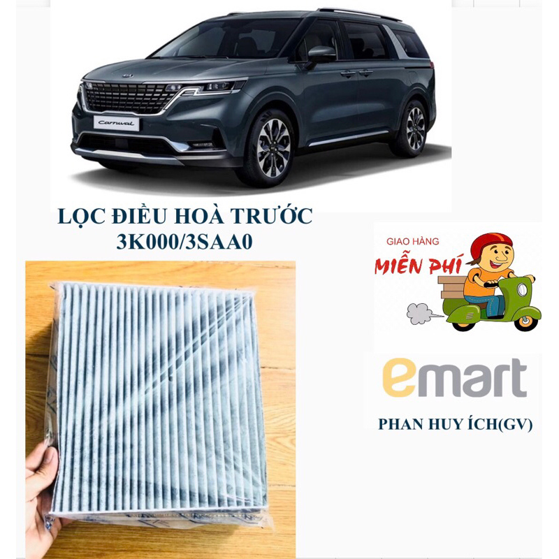 [Kia Carnival] Lọc gió điều hoà trước Carnival 2021-2024, than hoạt ...