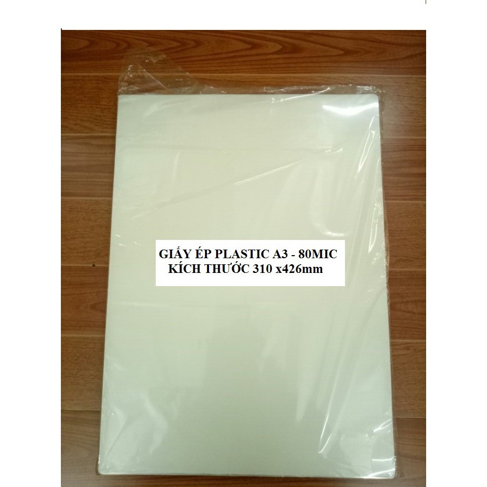 Giấy ép Plastic Khổ A3 (310x426mm) 45mic-80mic ( 100 tờ / tập ) | Shopee Việt Nam