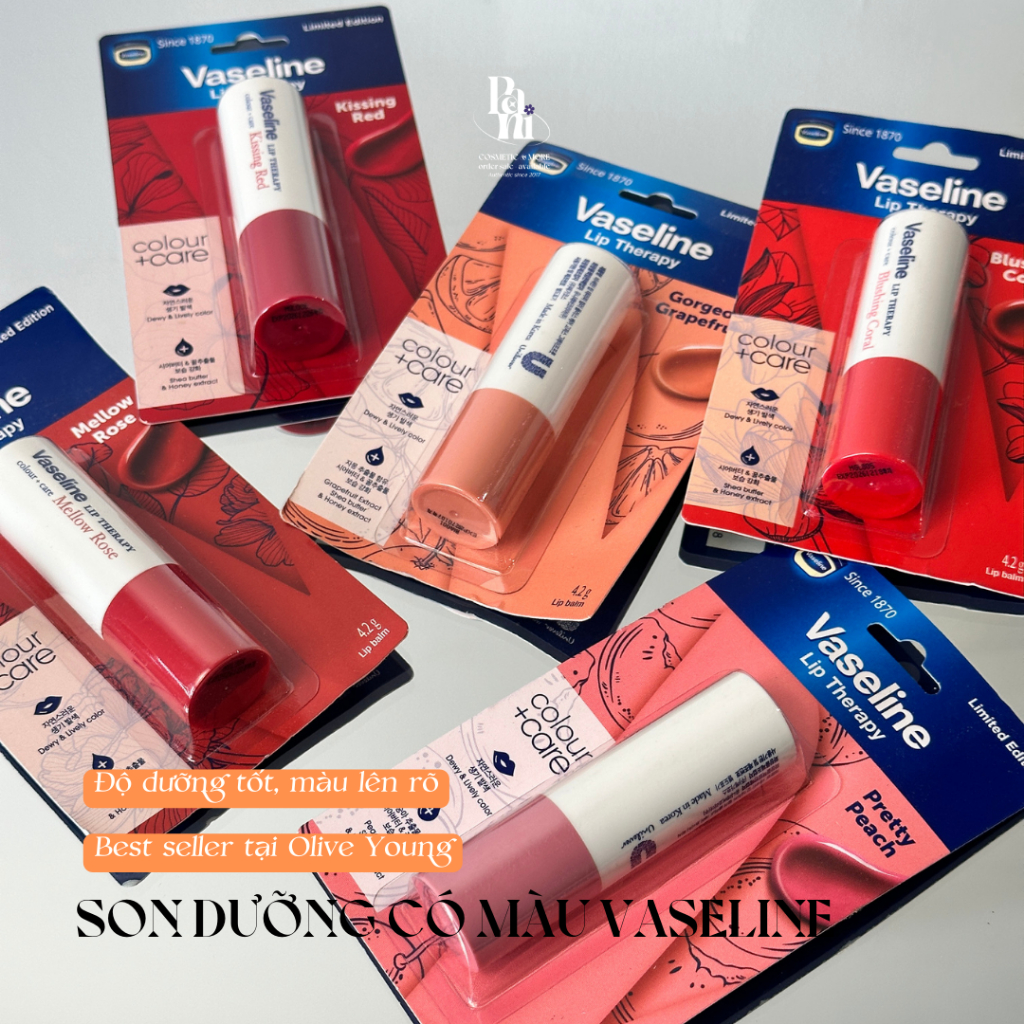 Son Dưỡng Có Màu Vaseline Original Lip Therapy Color + Care 4.2g ...