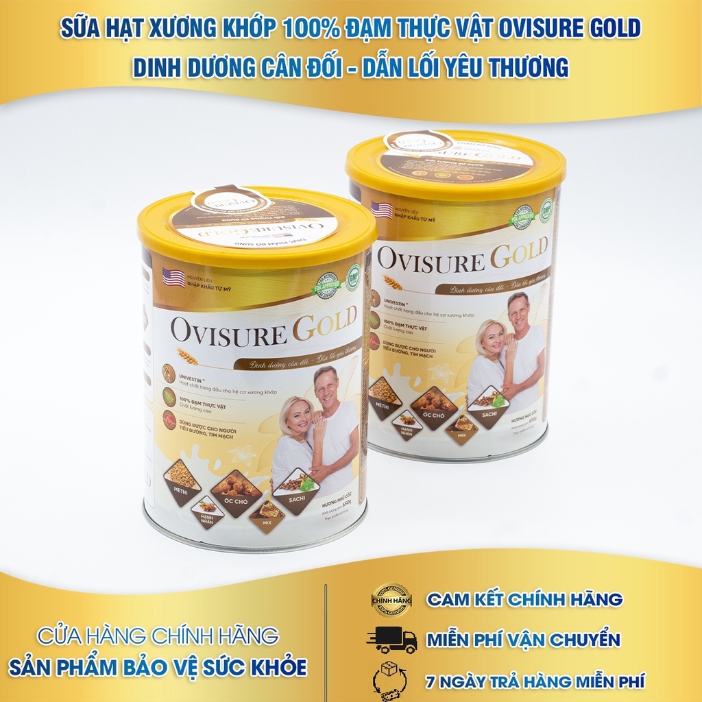 Sữa Hạt OVISURE GOLD 650G - Bổ Sung Nguồn Đạm Thực Vật Cùng Dưỡng Chất ...