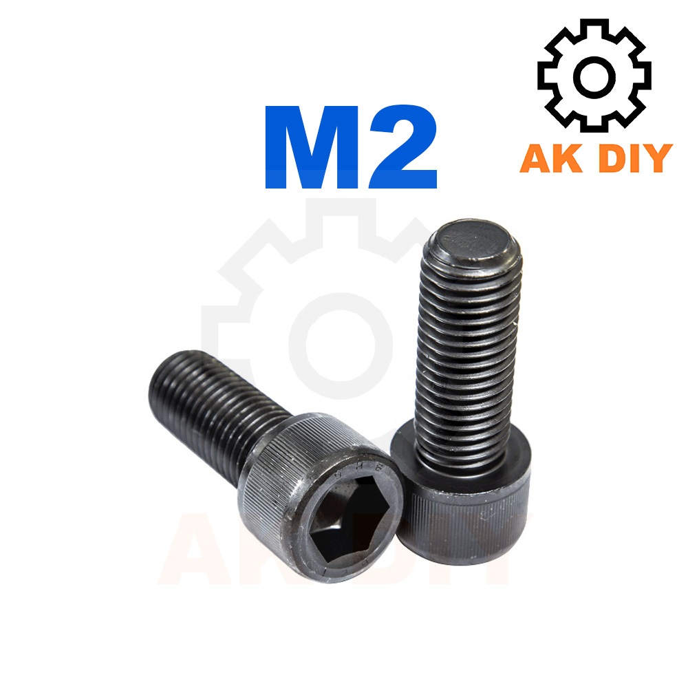Bulong, ốc vít lục giác Đầu trụ Thép đen M2 (10con) | Shopee Việt Nam