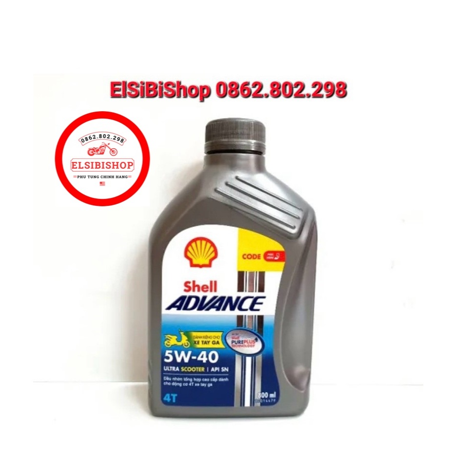Shell Advance Ultra 5W40 800ML nhớt tổng hợp dành cho xe tay ga - Sản ...