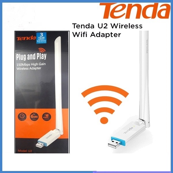 Usb Thu Wifi Tenda U2 Tốc Độ Cao Có Anten, 150Mbps Plug And Play ...