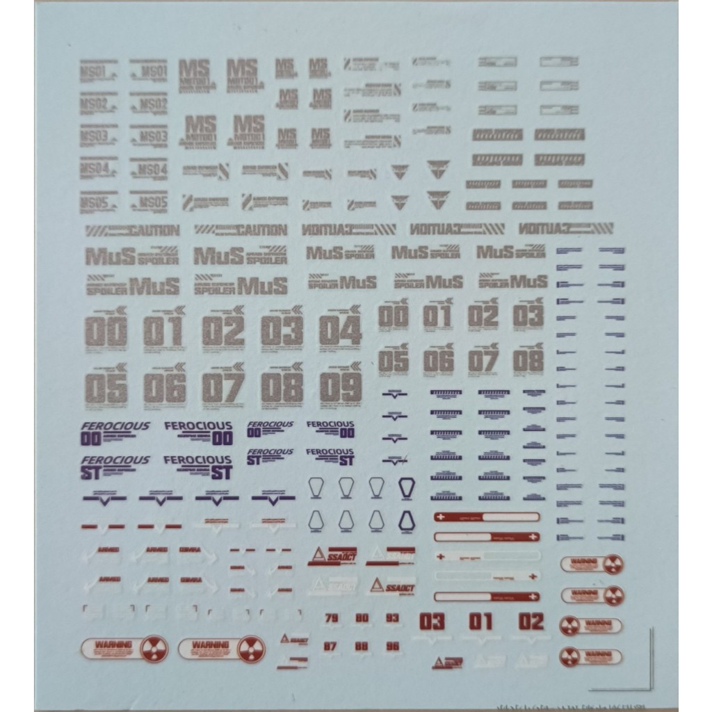 Decal nước Gundam HG Transient Model Water Sticker | Shopee Việt Nam