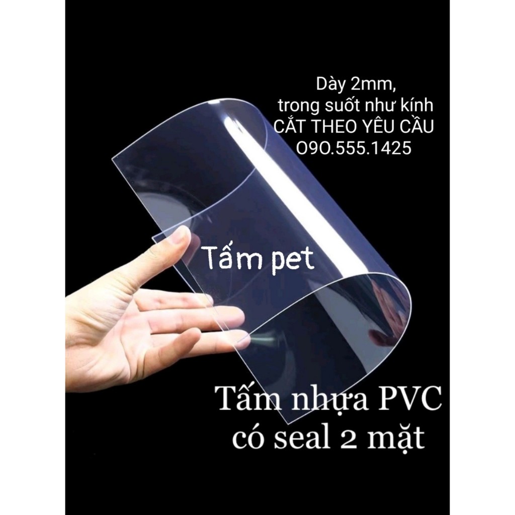 Tấm Pet. tấm nhựa PVC trong suốt dày 2mm cắt theo yêu cầu | Shopee Việt Nam