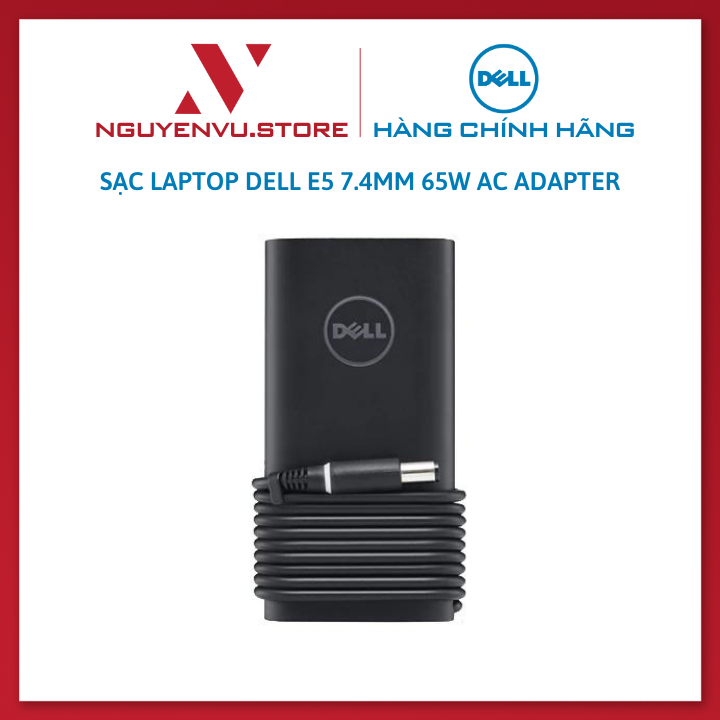 Sạc Laptop Dell E5 7.4mm 65W AC Adapter - Hàng Chính Hãng | Shopee Việt Nam