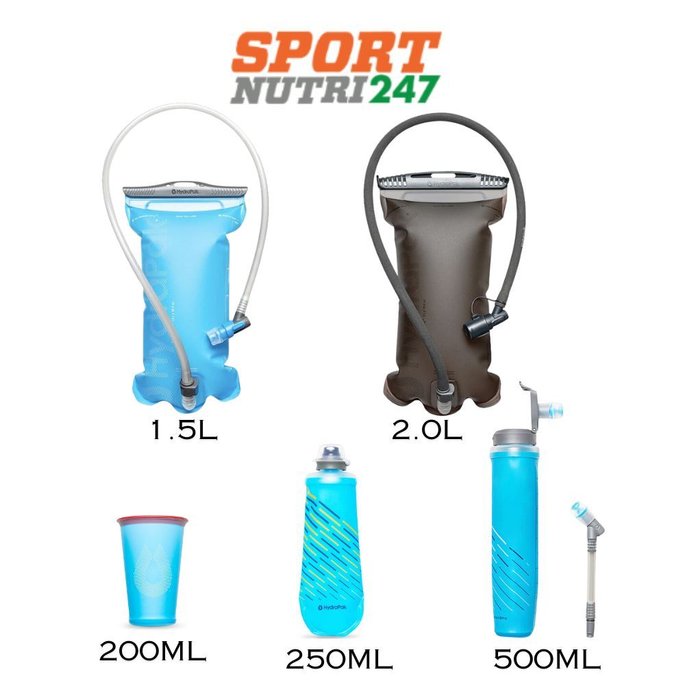 Bình Nước Mềm/Túi Nước Hydrapak 250ml/500ml/1.5l/2.0l Dùng Chạy Địa Hình, Thể Thao Ngoài Trời ...