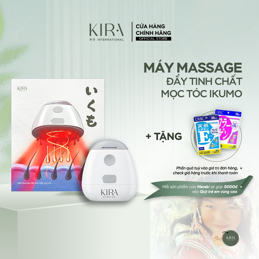 Lược Massage Đẩy Tinh Chất Móc Tóc - KIRA IKUMO Đả thông kinh mạch, Thư giãn da đầu, Ngăn rụng ...