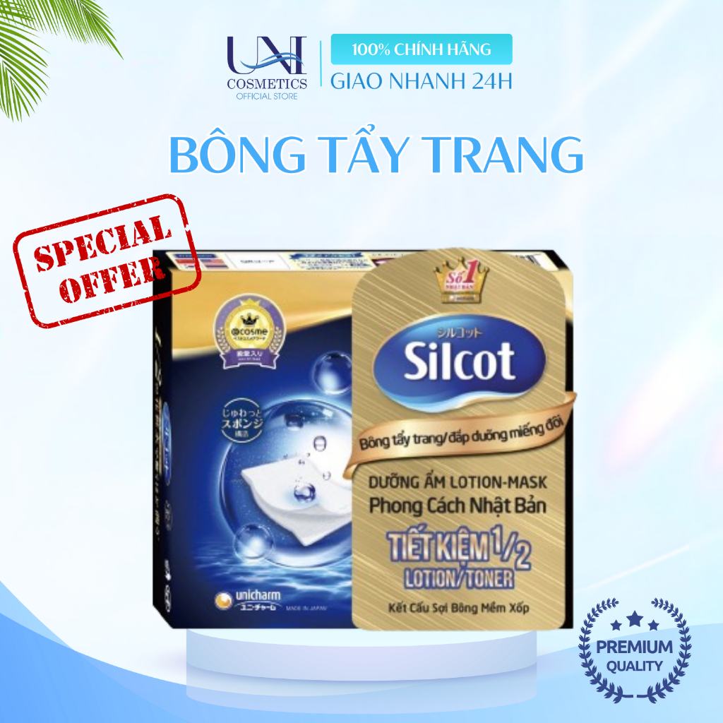 Bông tẩy trang Silcot đắp dưỡng miếng đôi 40 miếng/hộp | Shopee Việt Nam