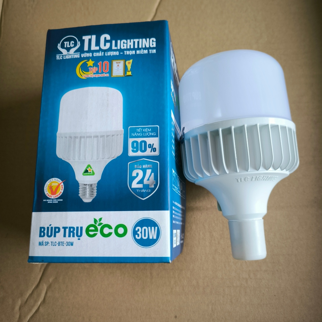 Bóng Led búp trụ thân nhôm đúc loại tốt 30W - 20W - 15W - 3W hãng TLC | Shopee Việt Nam