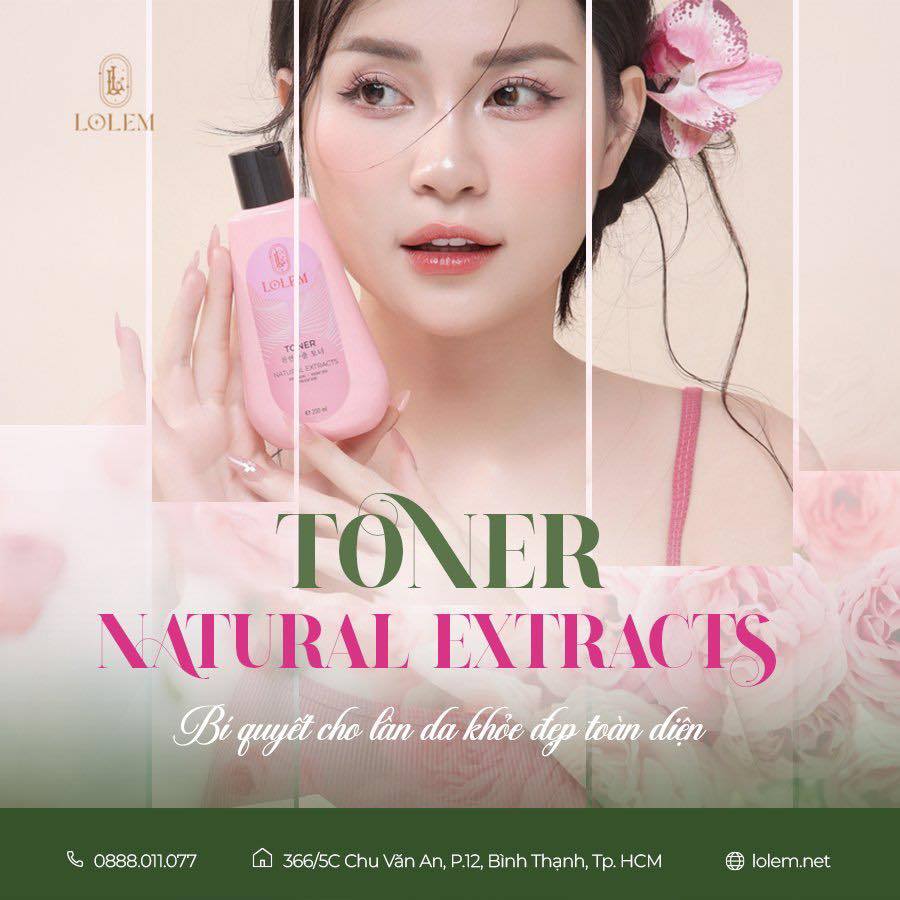 TONER tinh chất tổng hợp NATURAL EXTRACTS 200ml - LOLEM Cosmetics | Shopee Việt Nam