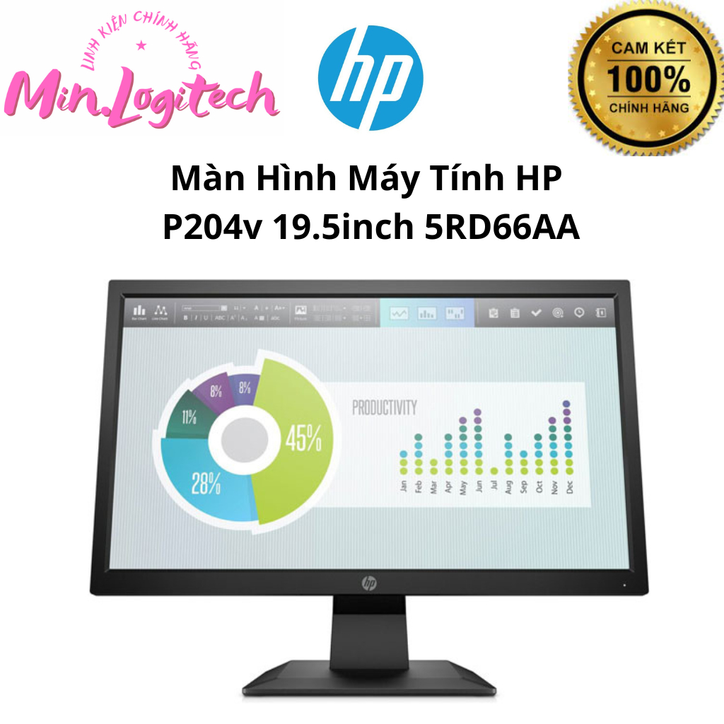 Màn Hình Máy Tính HP LCD P204v 19.5inch (5RD66AA) _ Sản Phẩm Chính Hãng ...