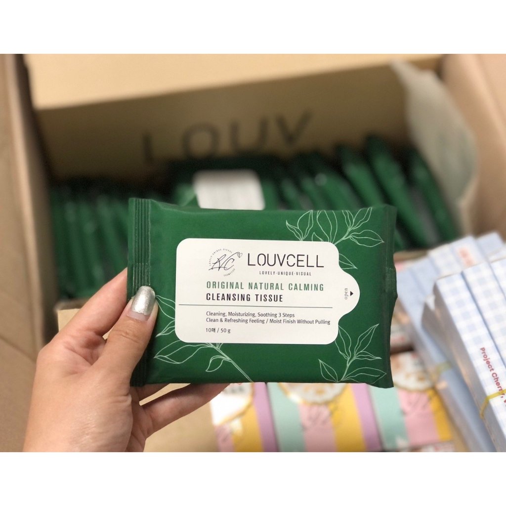 Khăn ướt tẩy trang Louv Cell Original Natural 50G (Tặng kèm khi mua 1 ...