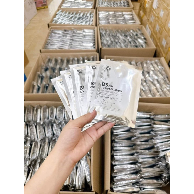 Mặt nạ Kr.Lab 25ml hạn 2027 B5 EGF complex mask dưỡng trắng cấp ẩm phục ...