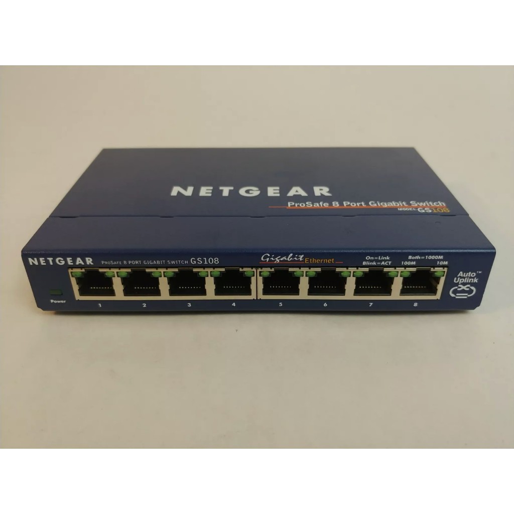 Switch gigabit Netgear GS108- giải pháp mở rộng mạng Lan gigabit cho cá ...