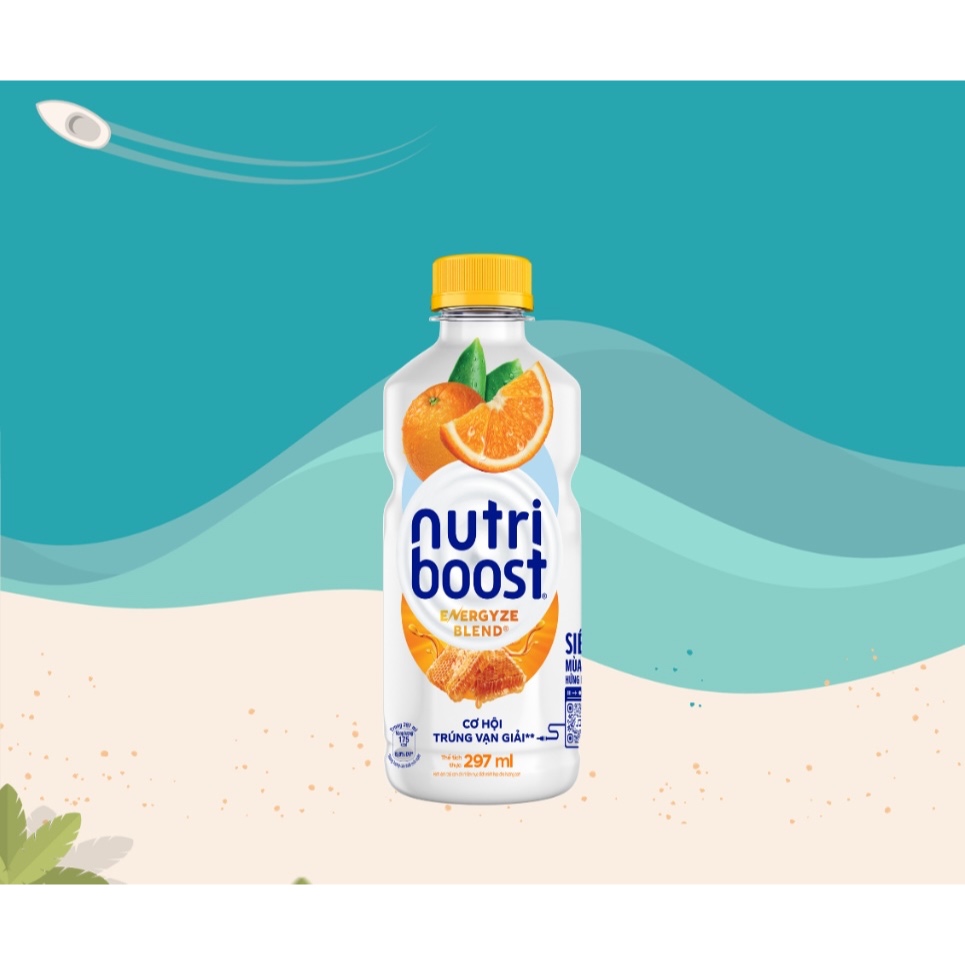 Lốc 24 Chai Sữa Trái Cây Nutriboost Thế Hệ Mới Hương Dâu/Cam 297ml/Chai ...