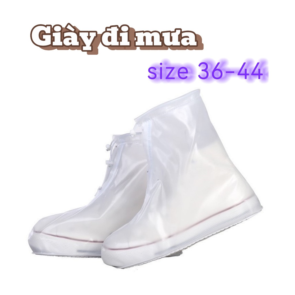 Giày Đi Mưa, Bọc Giày Đi Mưa, Ủng Đi Mưa Silicon Chống Trơn Trượt (1 ...
