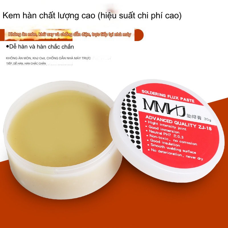 Mỡ hàn/ kem hàn trung tính không dầu MMHJ cao cấp, Hộp mỡ hàn thiếc ...