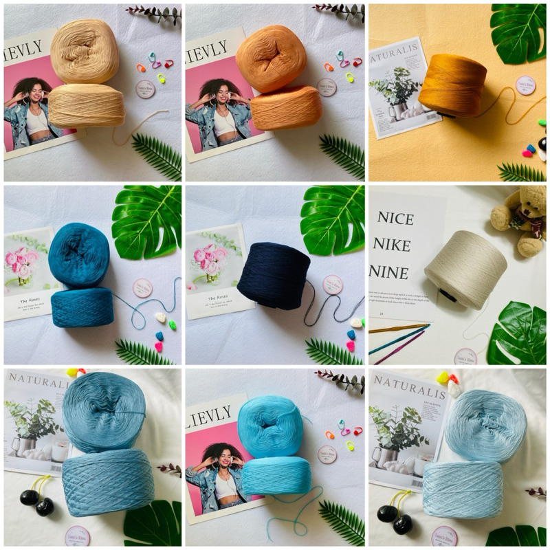 Yarn - Sợi Linen 100% | Sợi Chập Cỡ sợi từ 0.6mm ~ 0.8mm | Đan móc áo ...