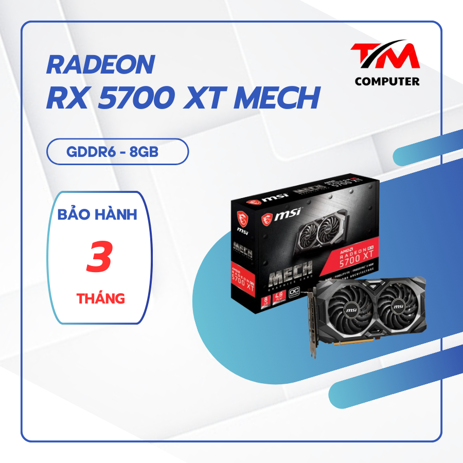 Card màn hình MSI Radeon RX 5700 XT MECH OC 8GB - Bảo hành 3 Tháng | Shopee Việt Nam